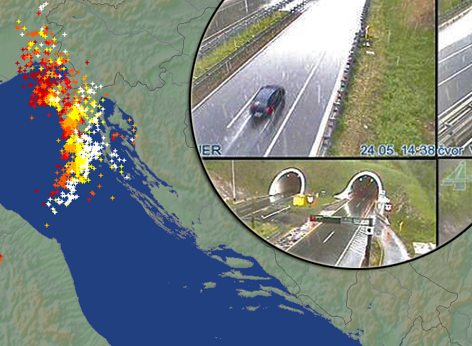 Snijeg pada u Delnicama i Pargu, nevrijeme od Istre do Zadra (FOTO ...