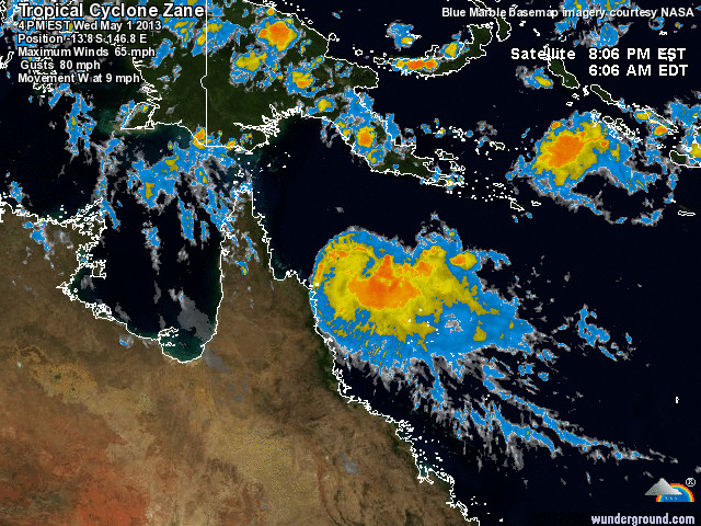 Tropski ciklon Zane na sjeveru Australije | Crometeo
