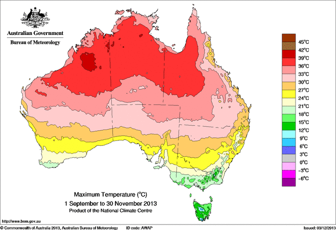 Australija: Rekordno toplo proljeće | Crometeo
